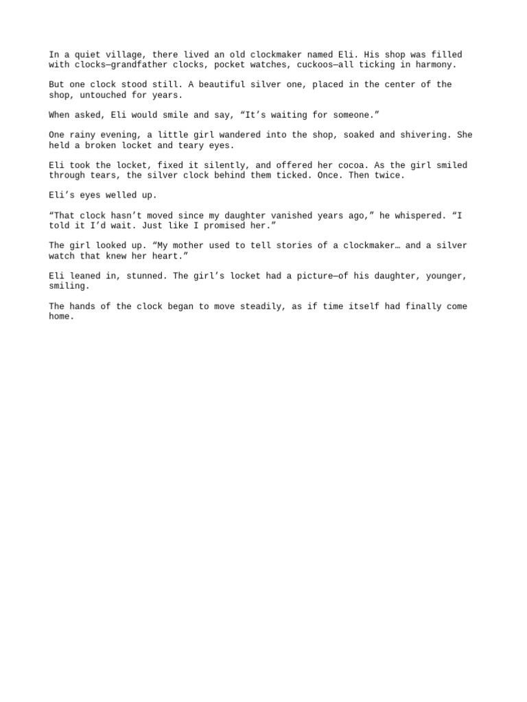 The Clockmaker's Promise | PDF