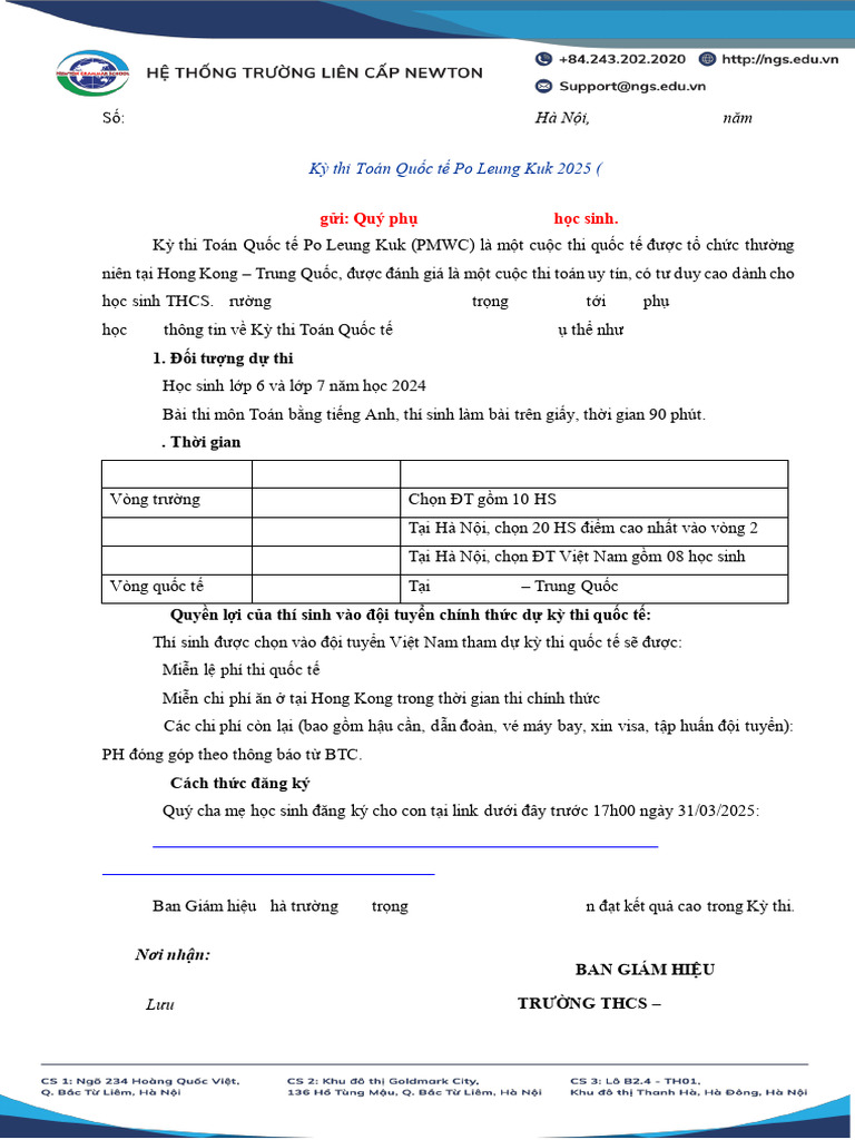 TB Toán QT Po Leung Kuk 2025 | PDF