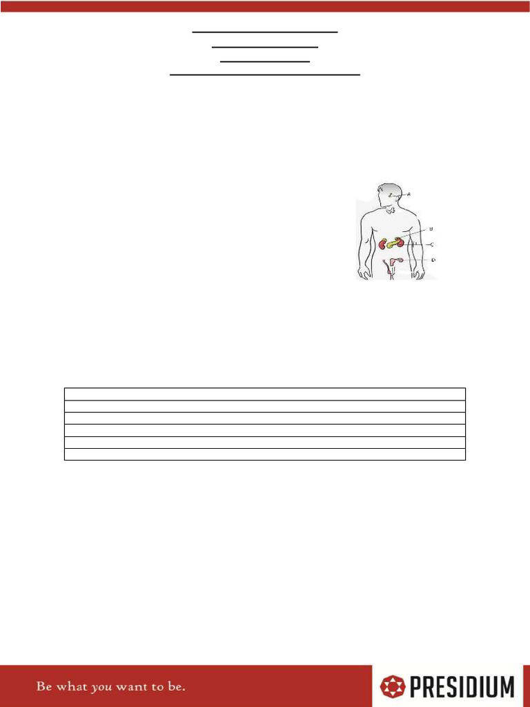 Adolescent Growth and Development Worksheet | PDF | Hormone | Adolescence