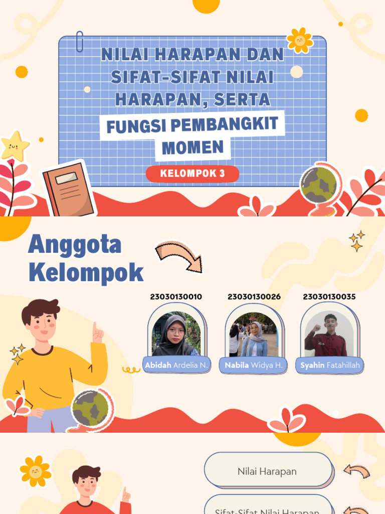 Nilai Harapan Dan Sifat-Sifat Nilai Harapan Serta Fungsi Pembangkit | PDF