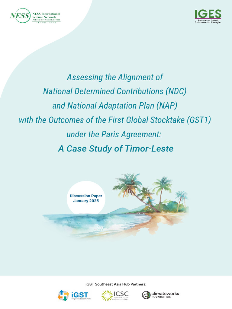 iGST - NDC+Assessment - Timor+Leste - IGES - NESS - 250121 - 250131 ...