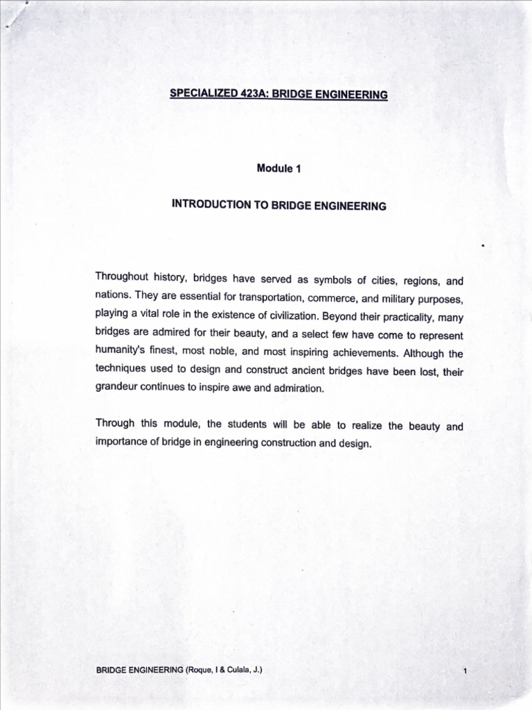 M1 Bridge Engineering | PDF