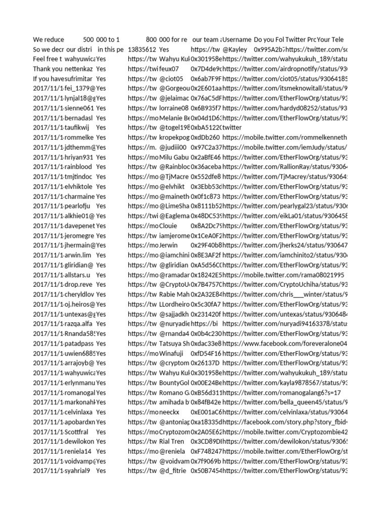Etherflow Airdrop Application | PDF