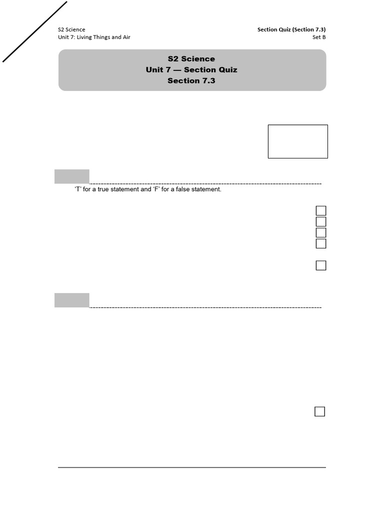 Scicent SQ U7 3 SetB Final e | PDF | Cellular Respiration | Photosynthesis