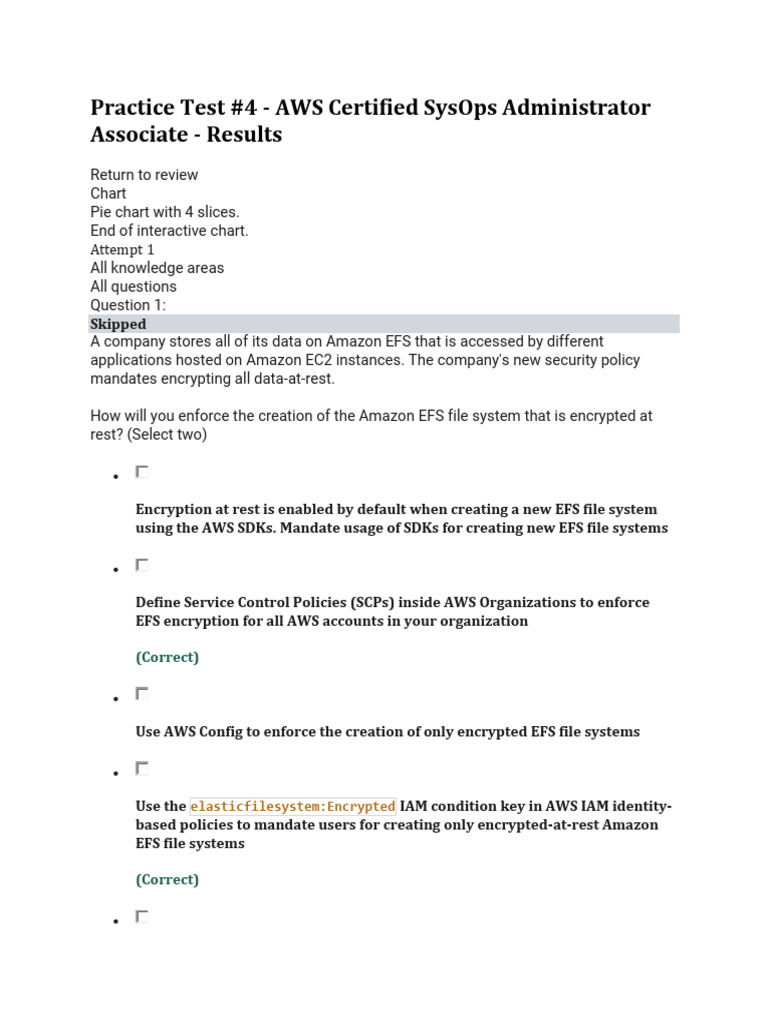 aws sysops question 4 | PDF | Amazon Web Services | Cloud Computing