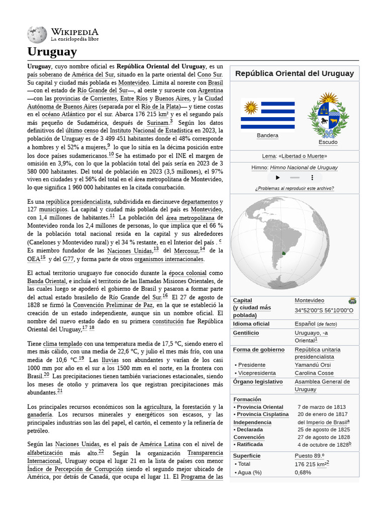 Uruguay | PDF | Uruguay