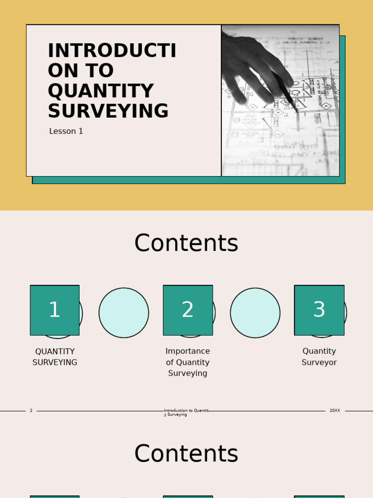Introduction to Quantity Surveying | PDF | Specification (Technical ...