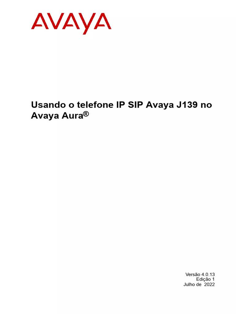 Manual de Usuario Avaya J139 (140 Páginas) | PDF