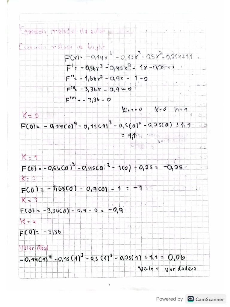 Complemento Ejercicio 1 y 2 de Taylor | PDF