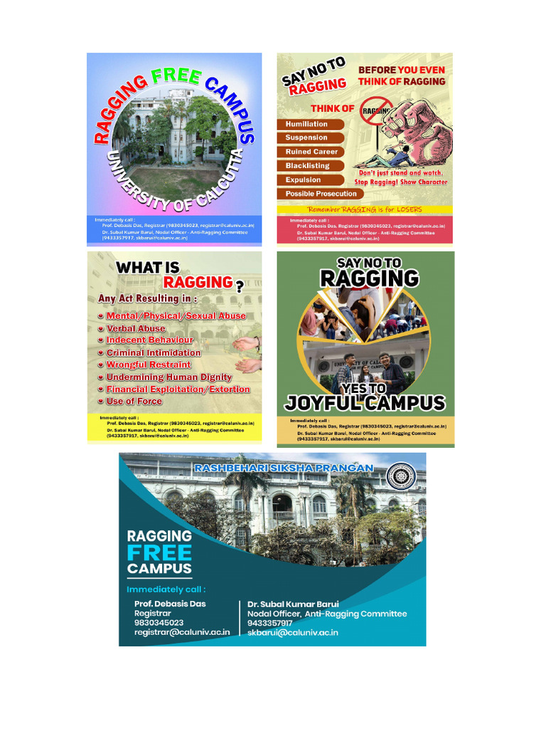 Anti-Ragging Poster Designs | PDF