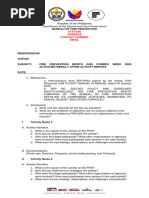 After Activity Report Sample BFP | PDF