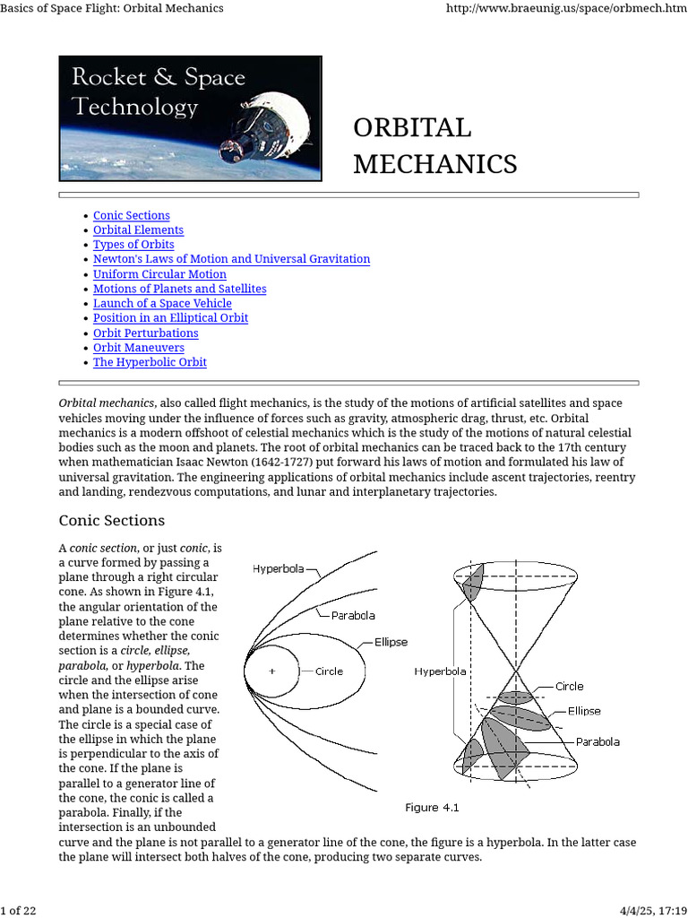 Basics of Space Flight_ Orbital Mechanics | PDF | Orbit | Apsis