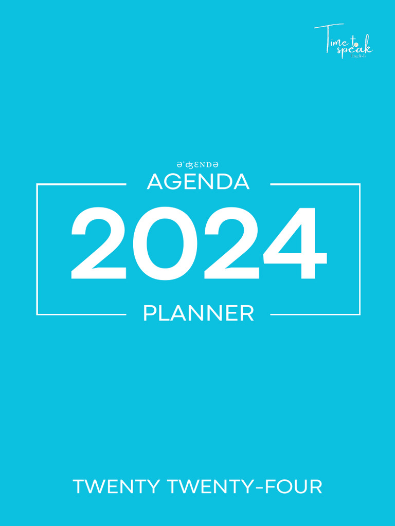 Agenda 2024 Time To Speak | PDF | Easter | Thanksgiving
