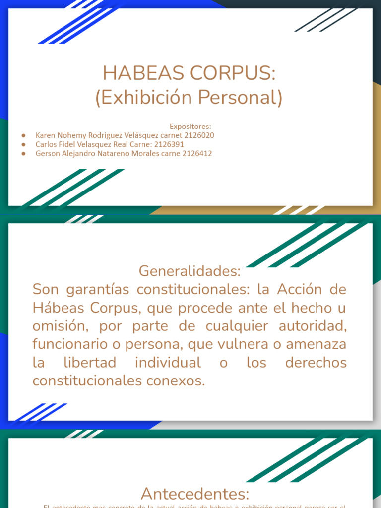 Habeas Corpus (1) | PDF | Habeas corpus | Justicia