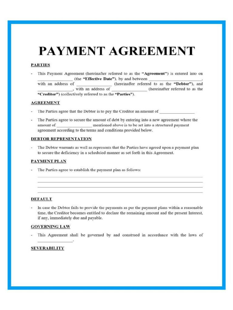 Payment Agreement | PDF