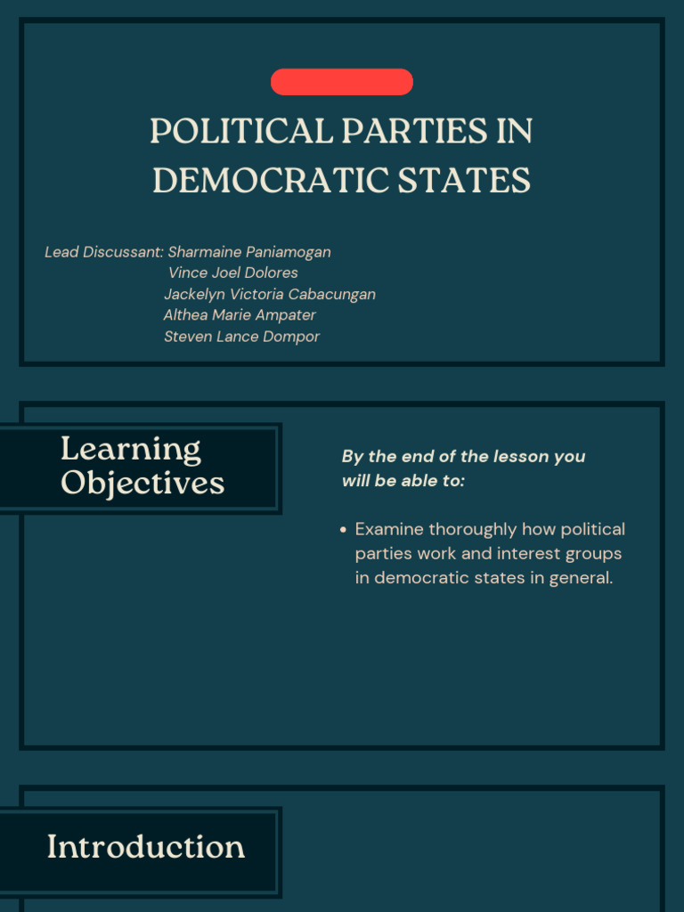 (1) Political Parties in Democratic States | PDF | Voting | Political ...