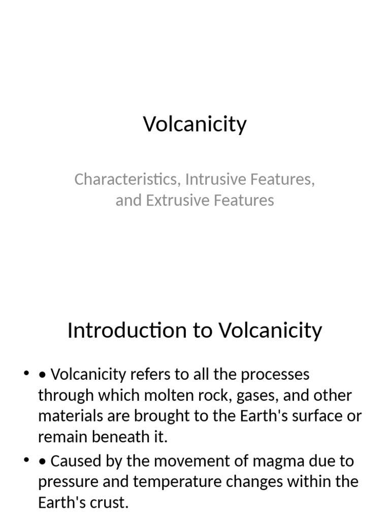 Volcanicity Presentation SS3 | PDF