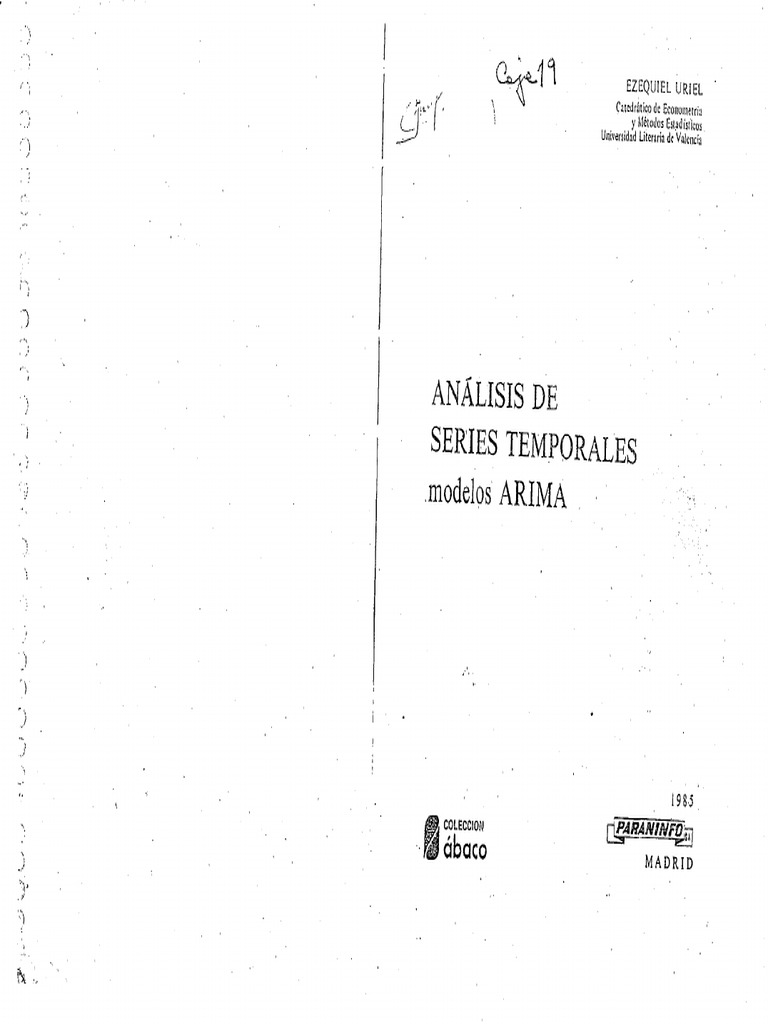 (3) Análisis de Series Temporales. Modelos ARIMA[1] | PDF