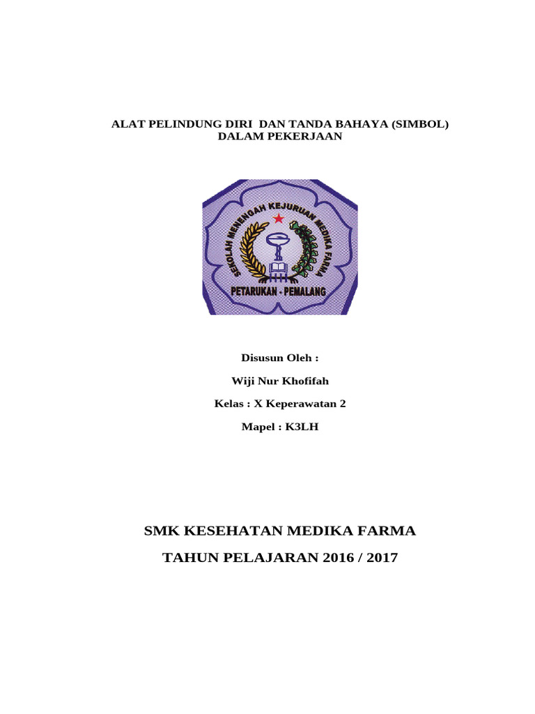 Alat Pelindung Diri dan Simbol K3LH | PDF