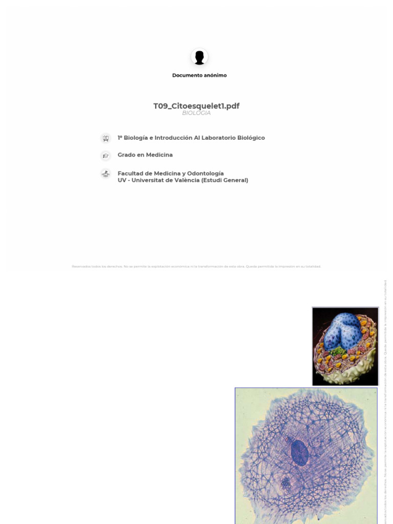 Wuolah Free T09 - Citoesquelet1 | PDF