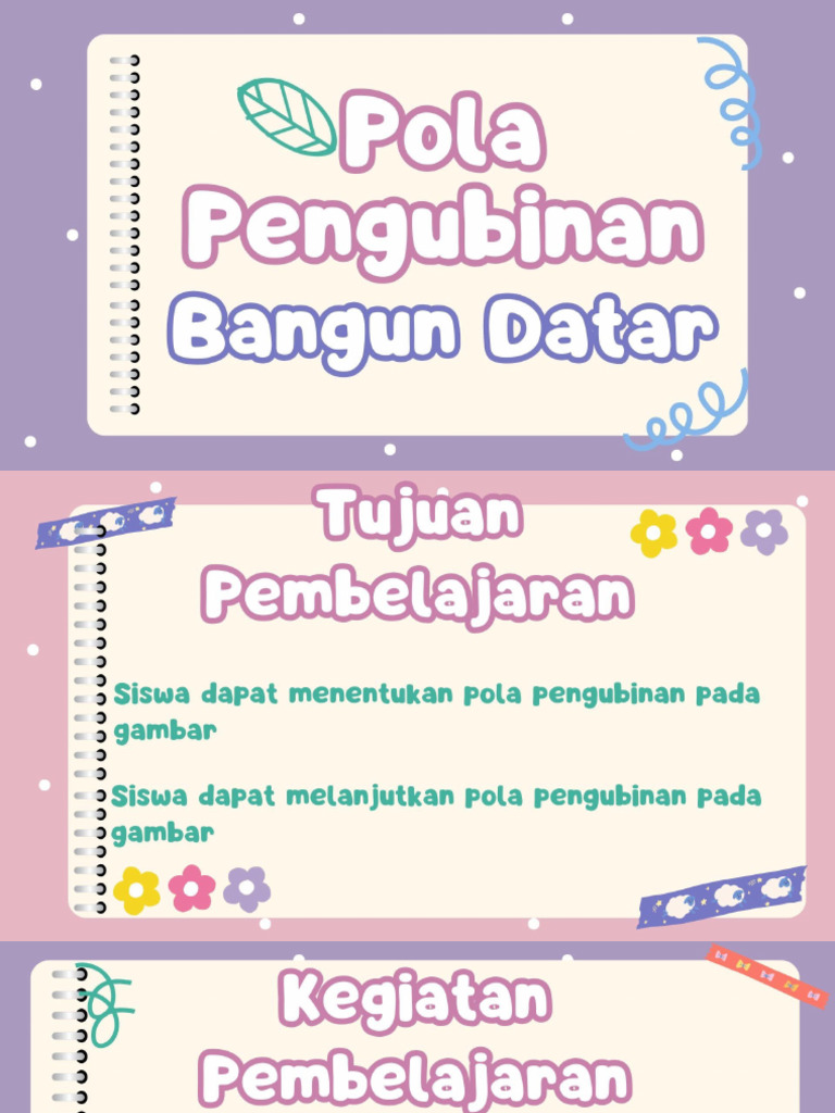 Pola Pengubinan Bangun Datar | PDF