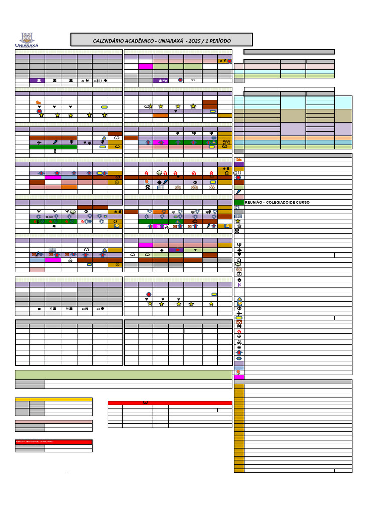 Calendario Calouros 2025 20250116 | PDF