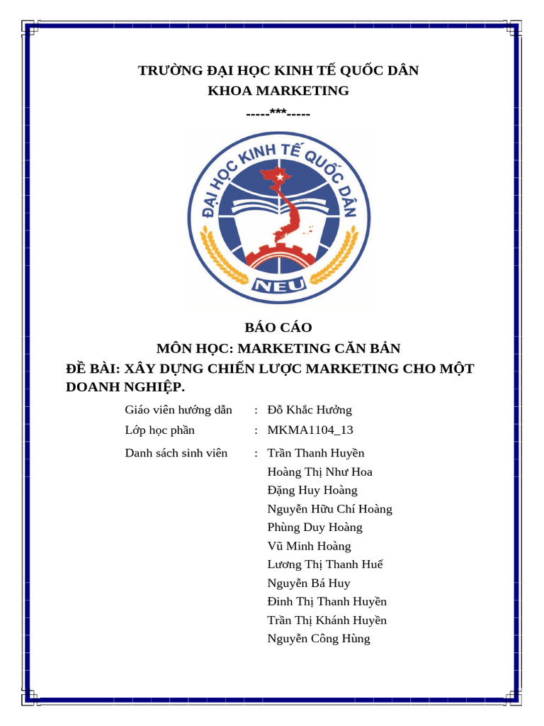 Marketing Căn B N - Final | PDF