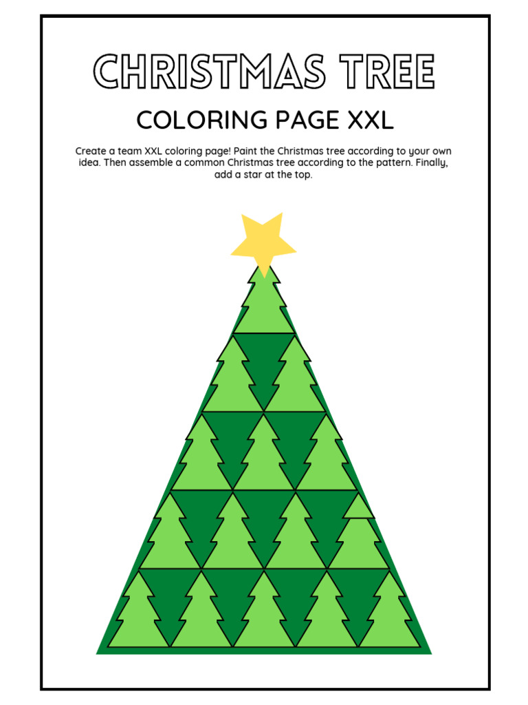 Christmas Tree Tessellation Activity | PDF