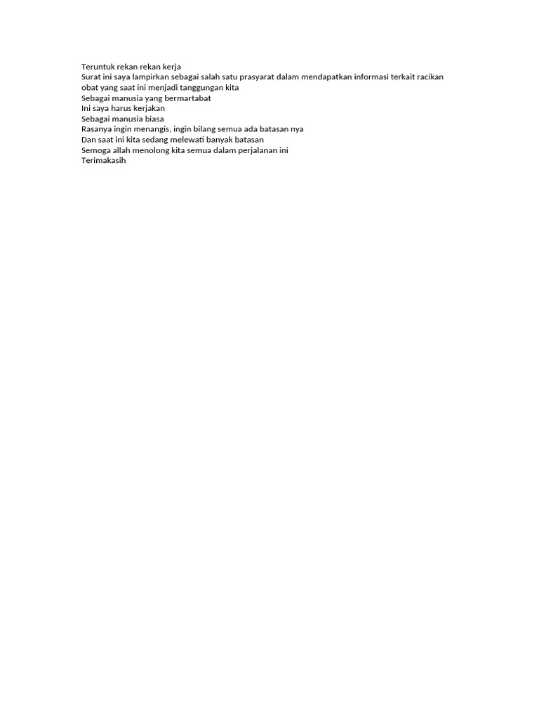 Permohonan Informasi Racikan Obat | PDF