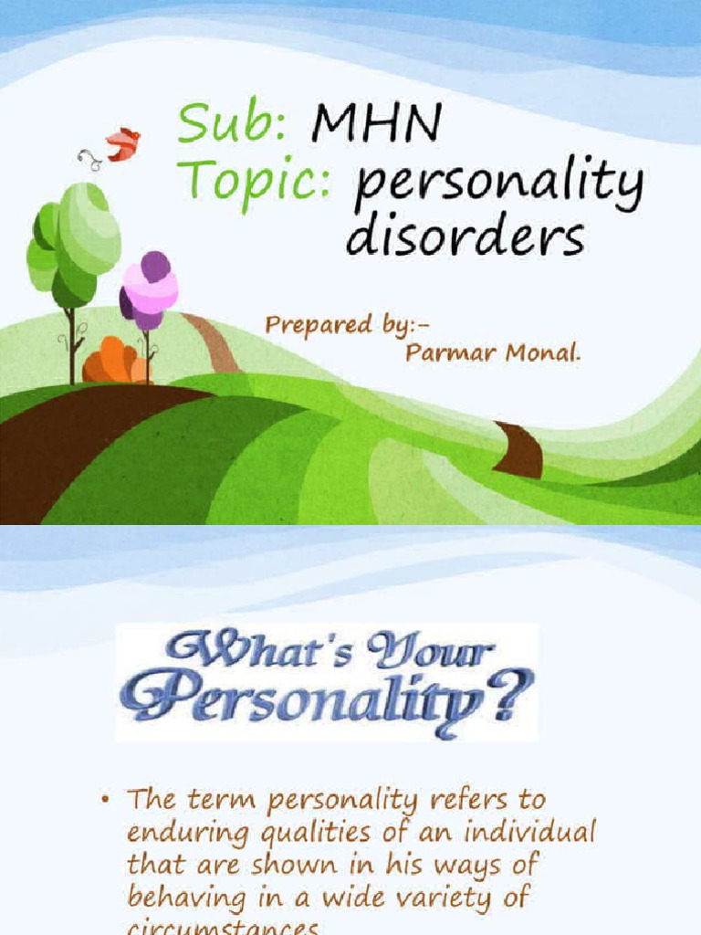 Personality Disorders | PDF