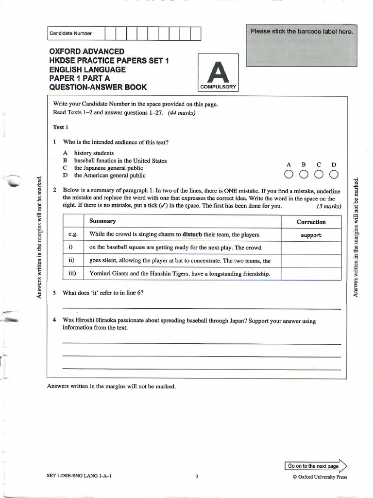 Set 1 Paper 1 Q&A | PDF