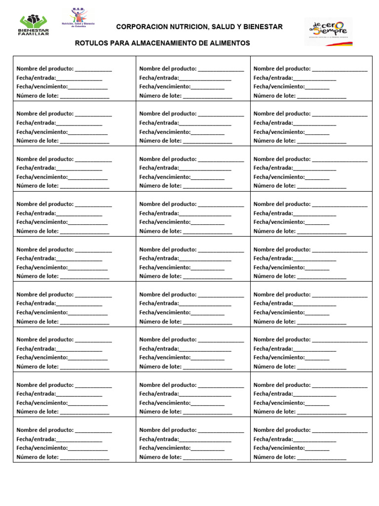Rotulo de Alimentos NSB | PDF