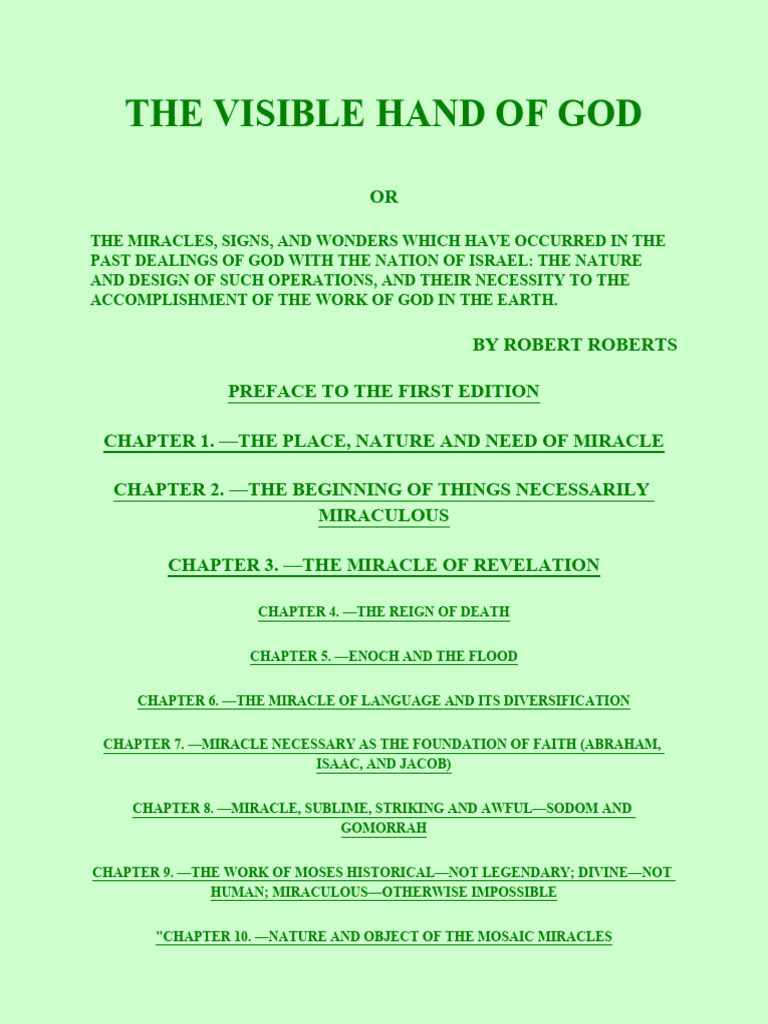 visible_hand | PDF | Adam | Miracle