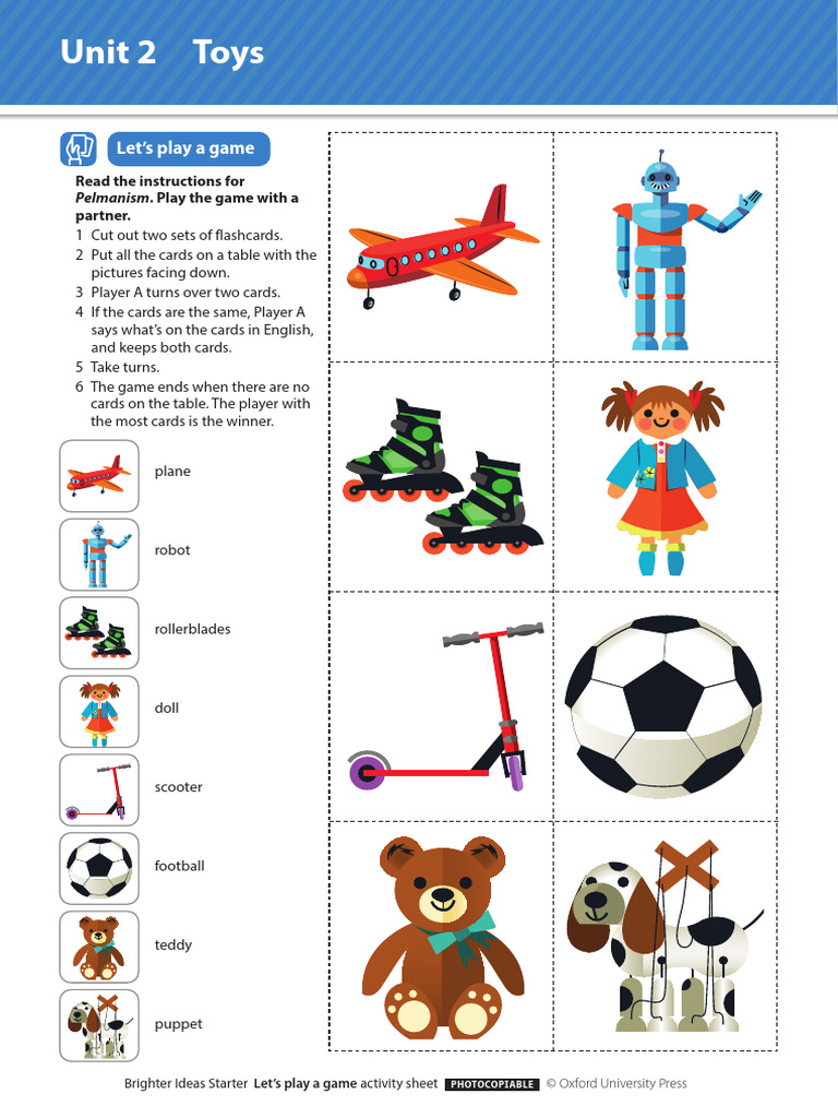 Brighter Ideas Starter U2 Flashcards | PDF