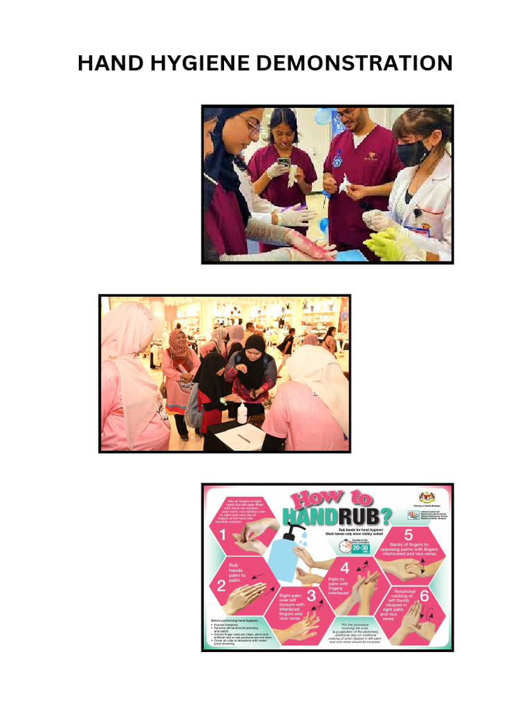 Hand Hygiene Demonstration | PDF