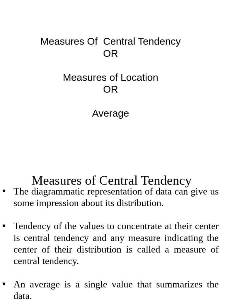 2 - Measures of Centrel Tendency | PDF | Mode (Statistics) | Arithmetic Mean