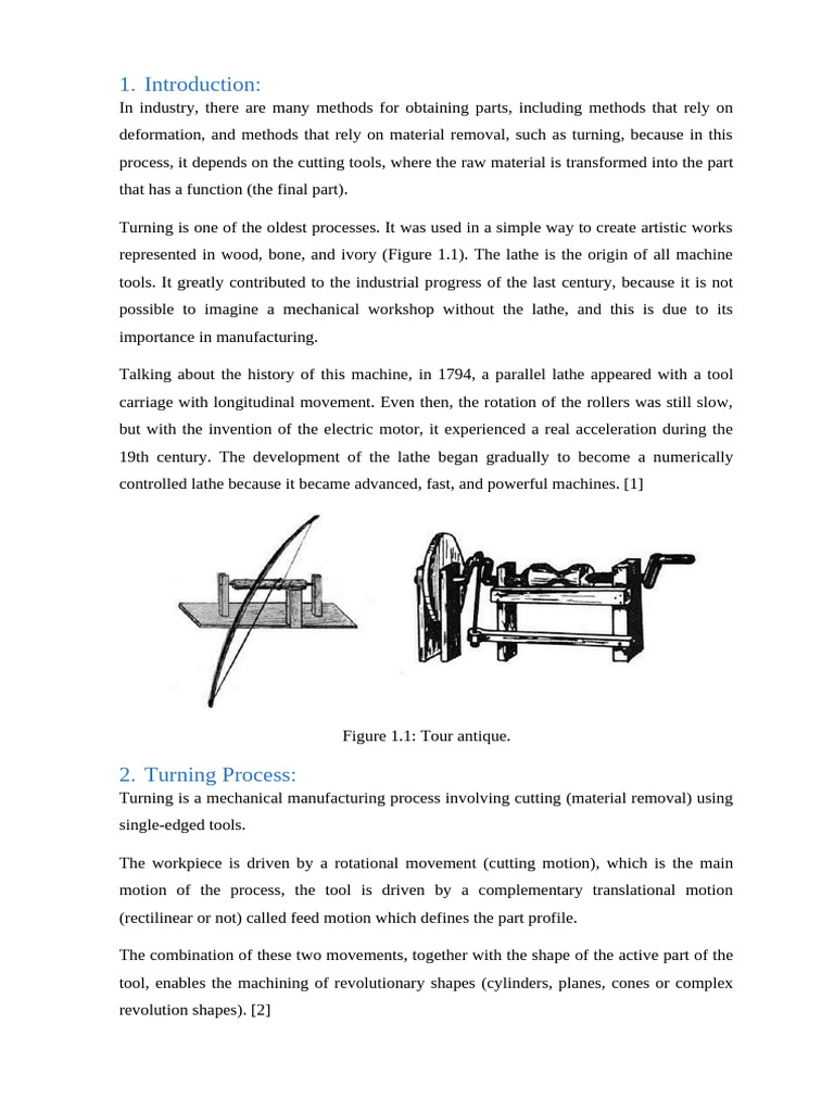 Overview of the Turning Process and Lathe | PDF | Machining | Numerical ...