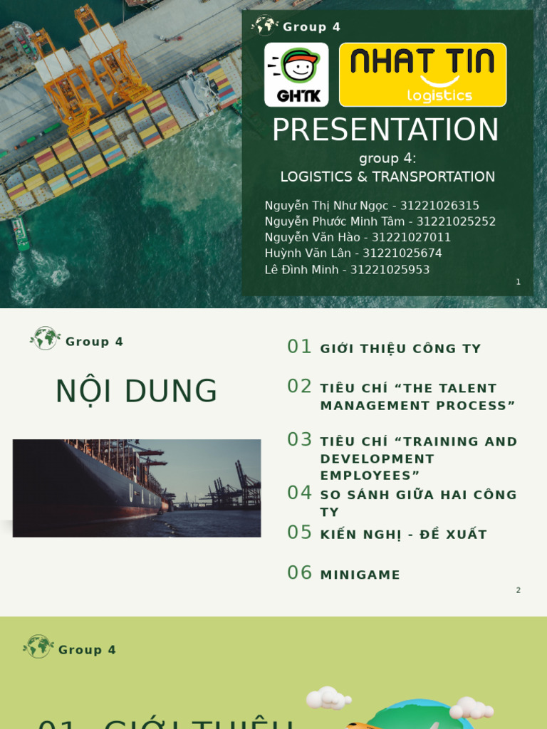 (Hrm) (Group4) - Thuyết Trình Ghtk - Nhất Tín Logistics | PDF