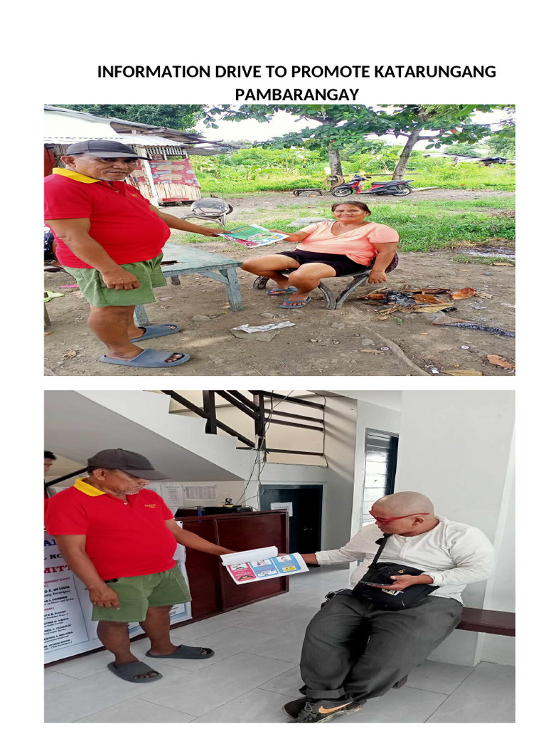 Information Drive To Promote Katarungang Pambarangay | PDF
