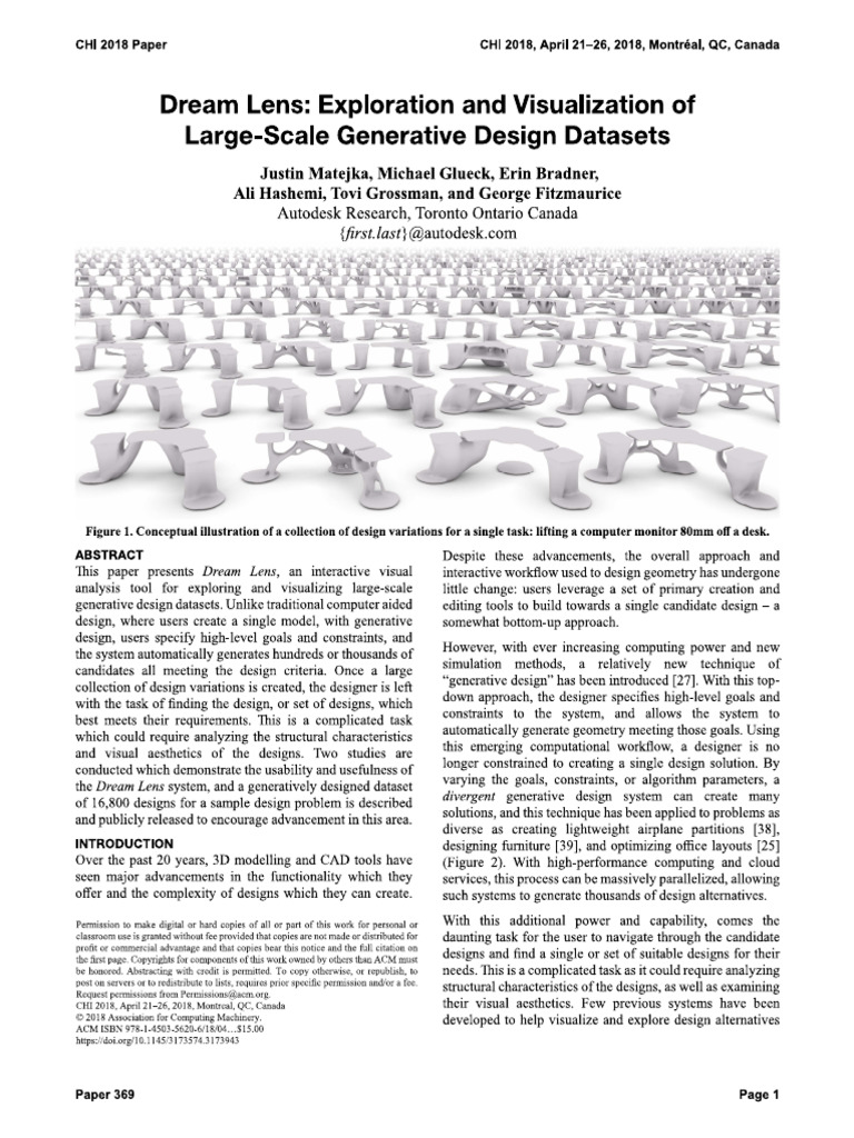 Dream Lens - Exploration and Visualization of | PDF