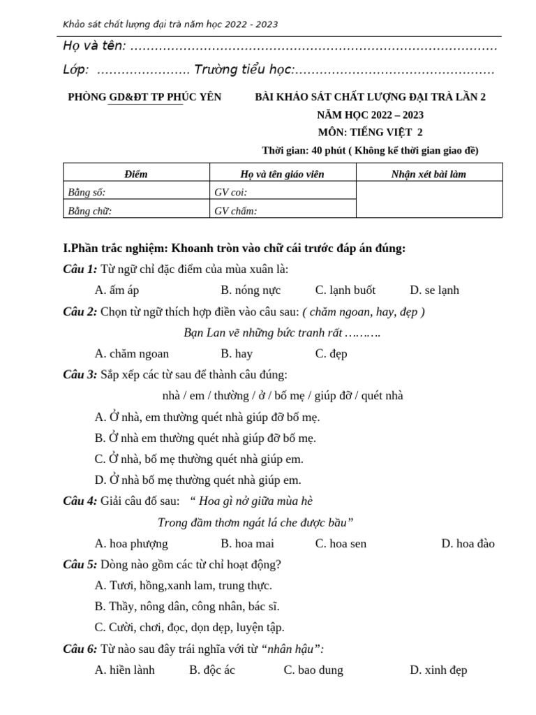 De Tieng Viet 2 | PDF