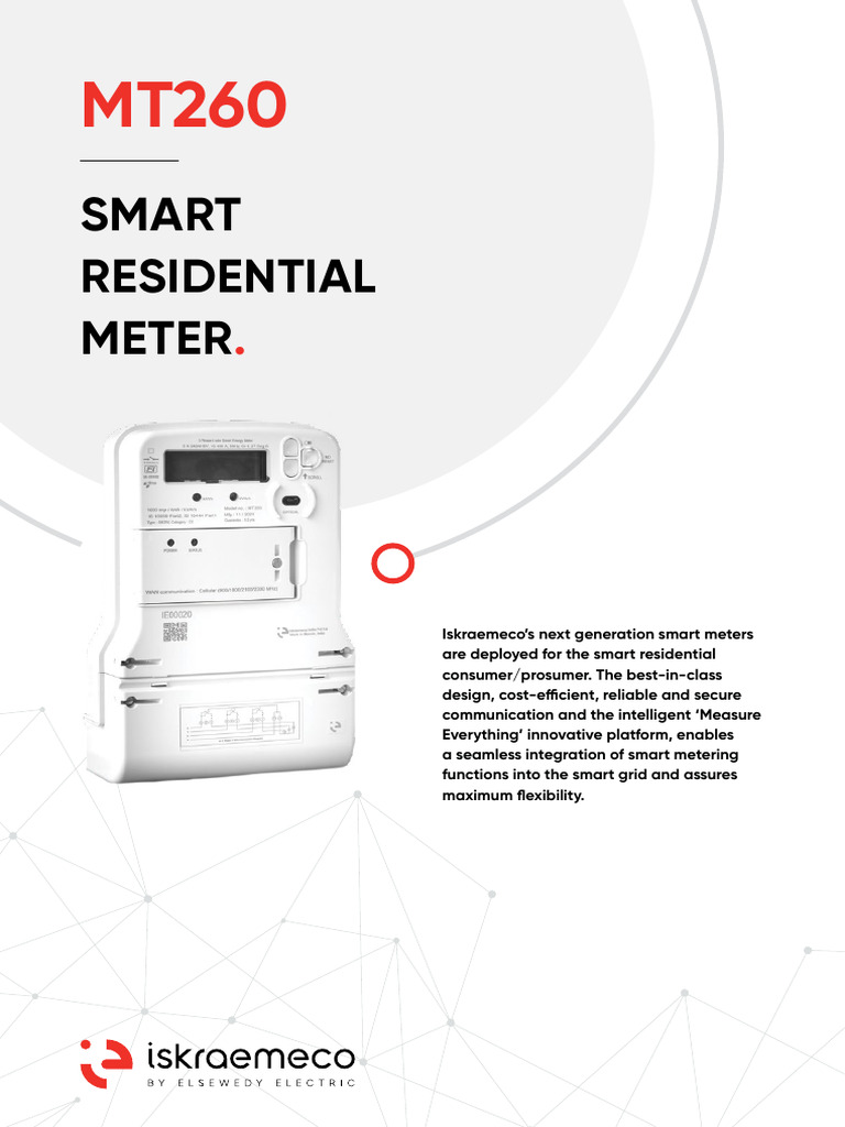 MT260 Smart Residential Meter | PDF | Smart Grid | Electrical Grid