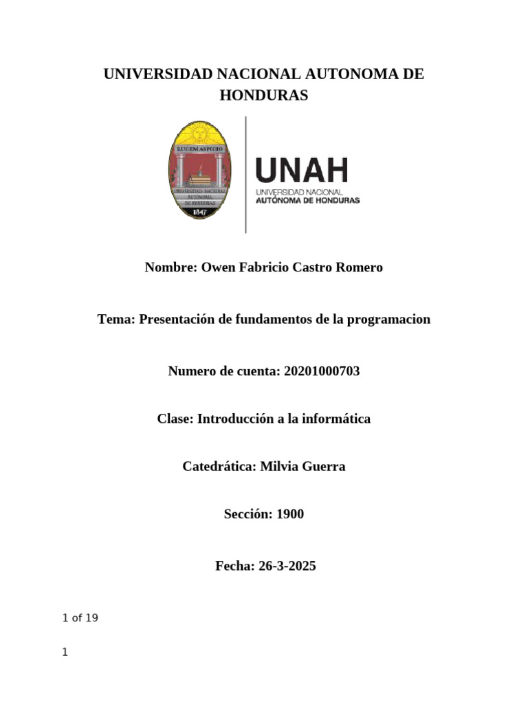 Fundamentos De La Programacion Pdf Lenguaje De Programación 5351