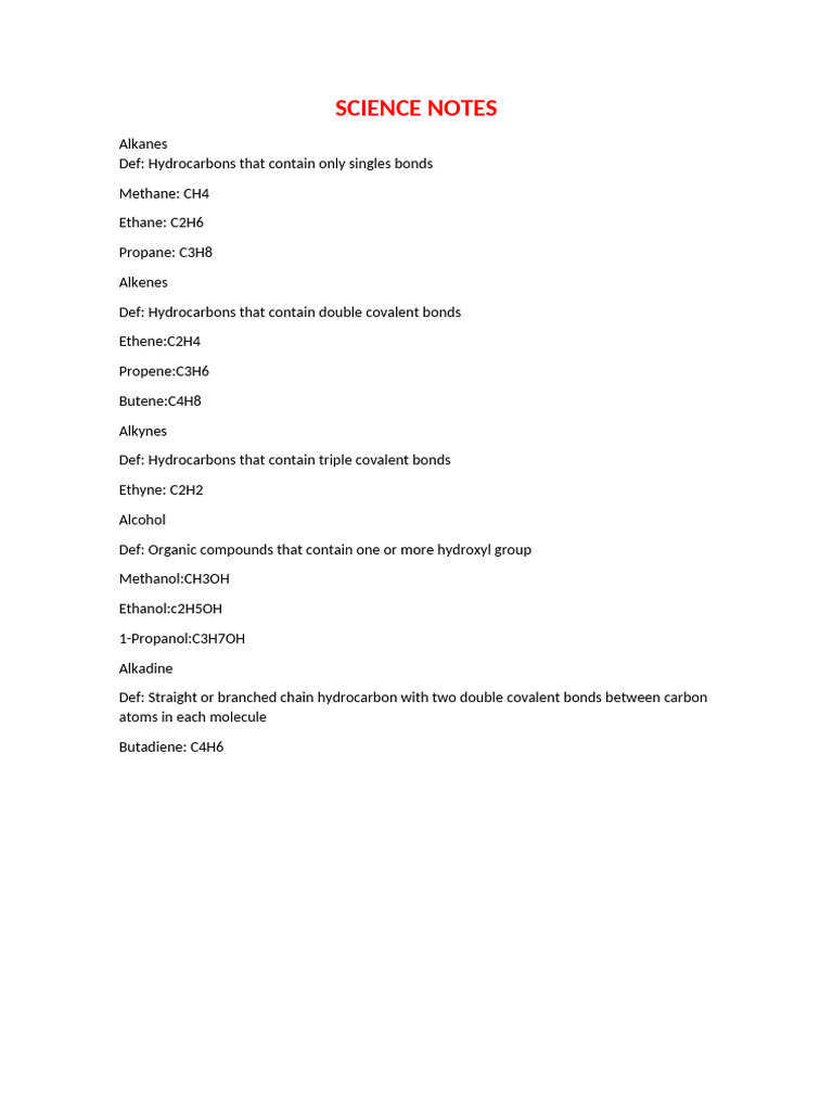 Science Notes 28 | PDF