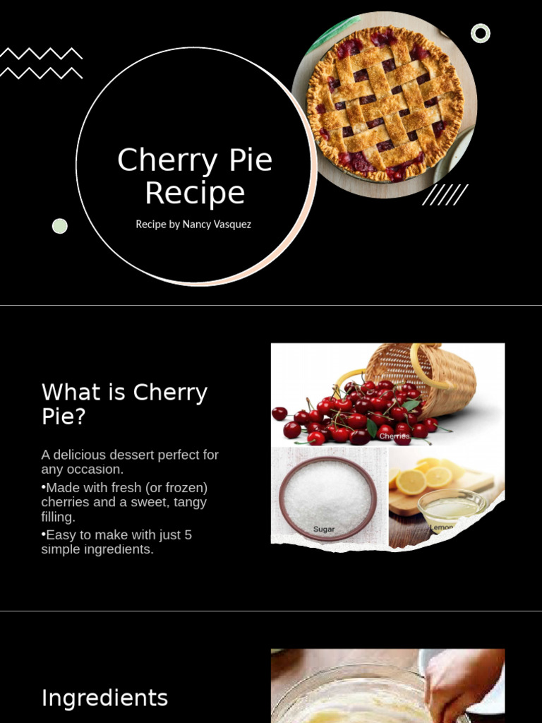 Cherry Pie Recipe | PDF