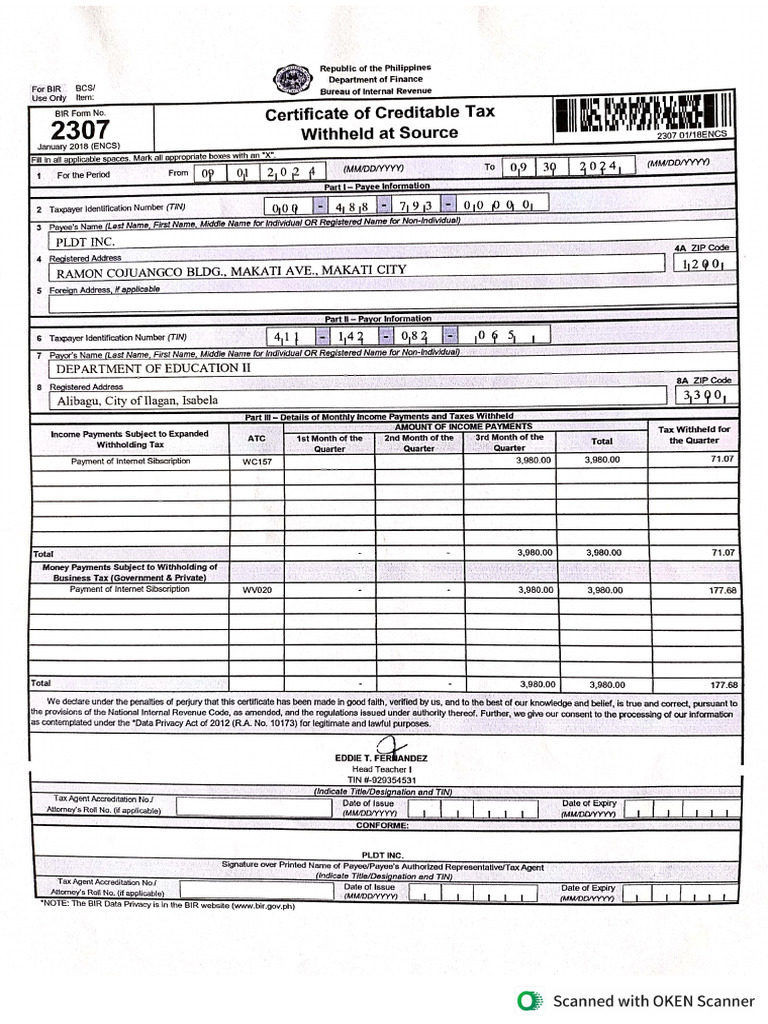 2307 September | PDF