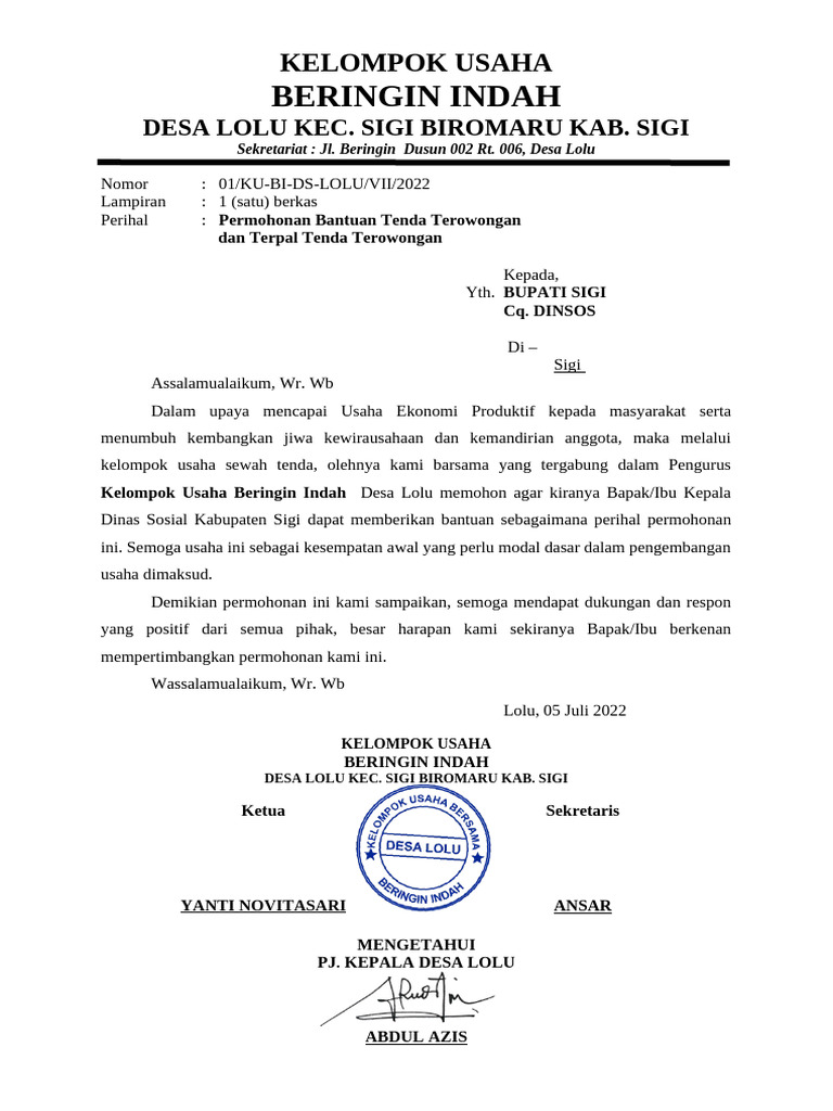 Proposal Beringin Indah | PDF