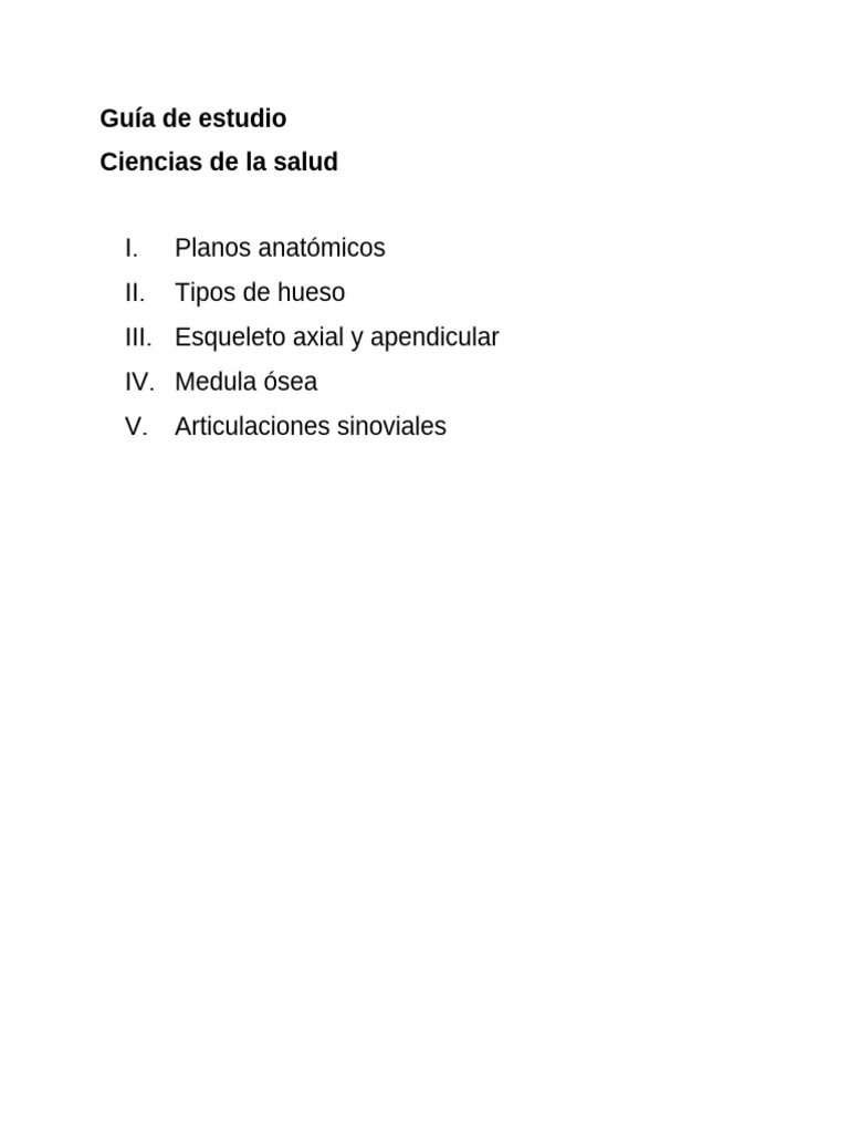 Guía de Estudio Ciencias de La Salud Bloque II | PDF