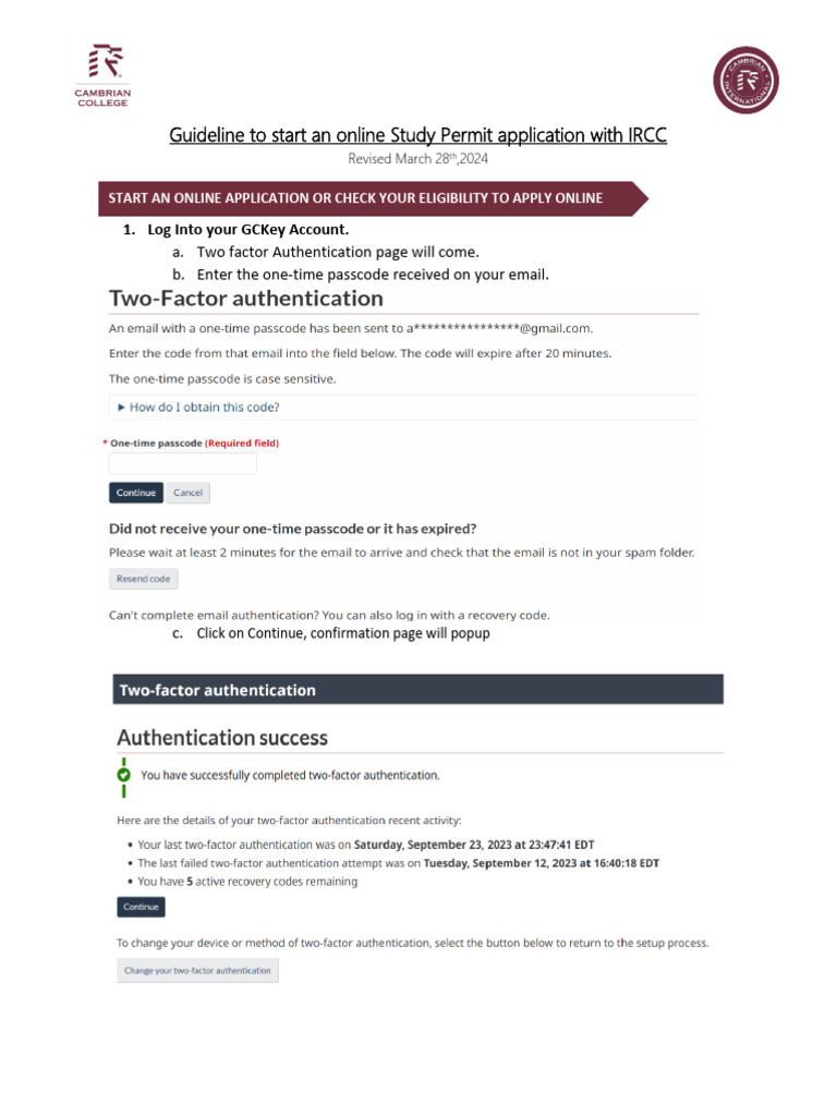 2-Guideline To Start An Online Study Permit Extension Application With ...
