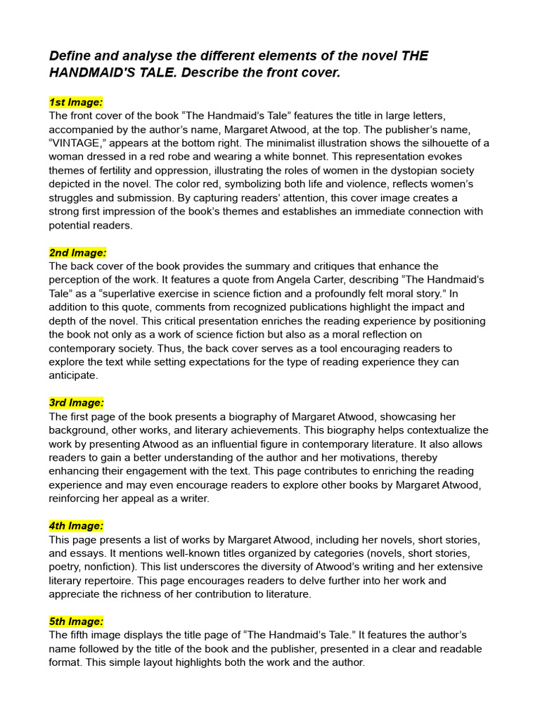 The Handmaid's Tale. | PDF | Books | Science Fiction